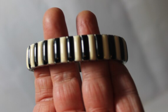 Vintage Stretch Piano Keys Bracelet | Etsy