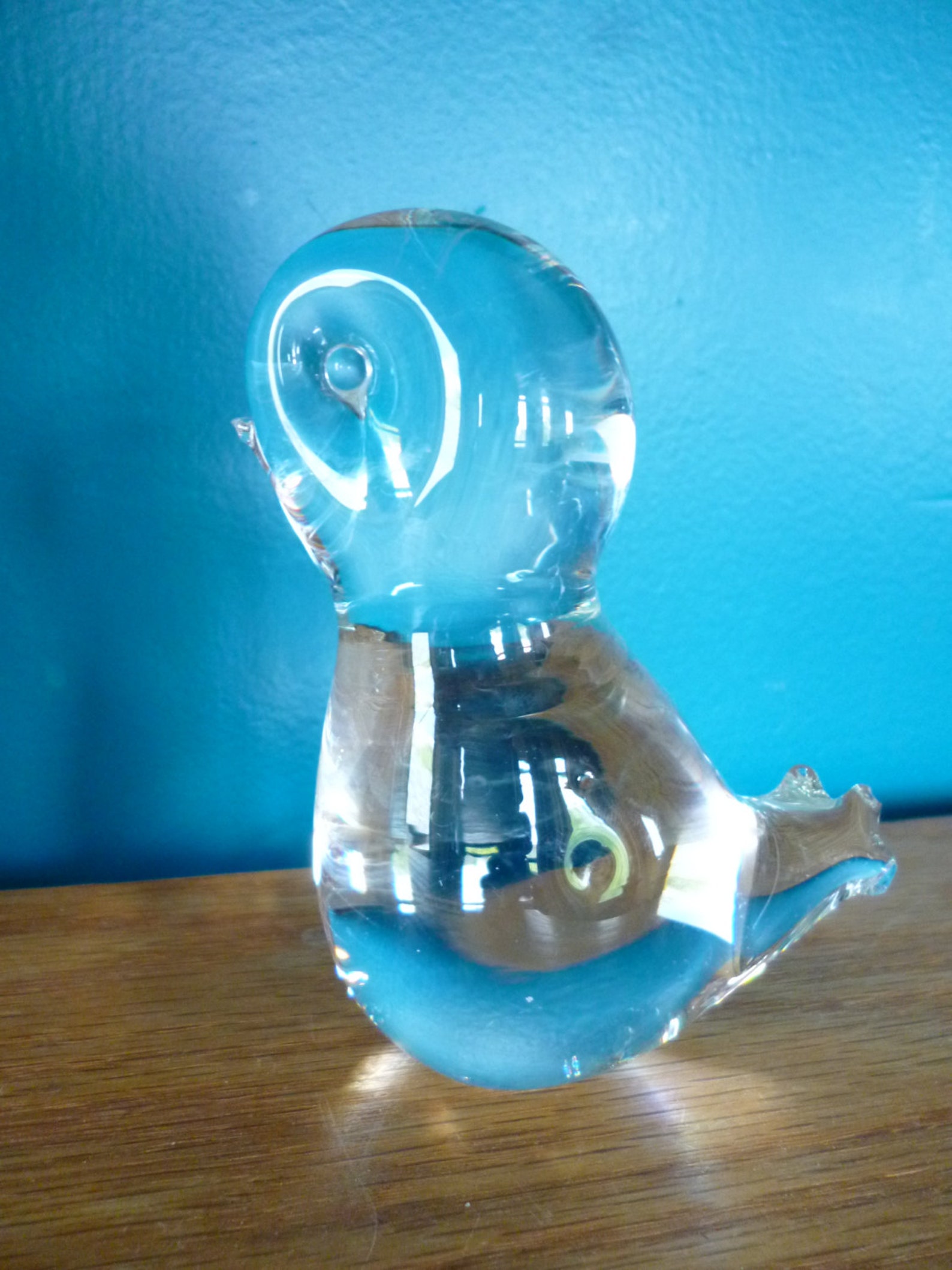 SALE ZANE Solid Glass Chick Paperweight Figurine 4 Inches | Etsy