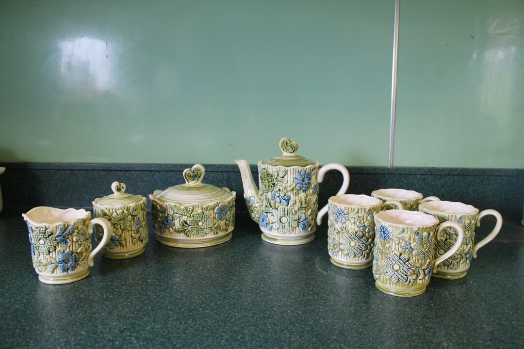 Charming Vintage Country Tea Set, 11 Pieces - Etsy
