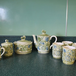 Charming Vintage Country Tea Set, 11 Pieces - Etsy