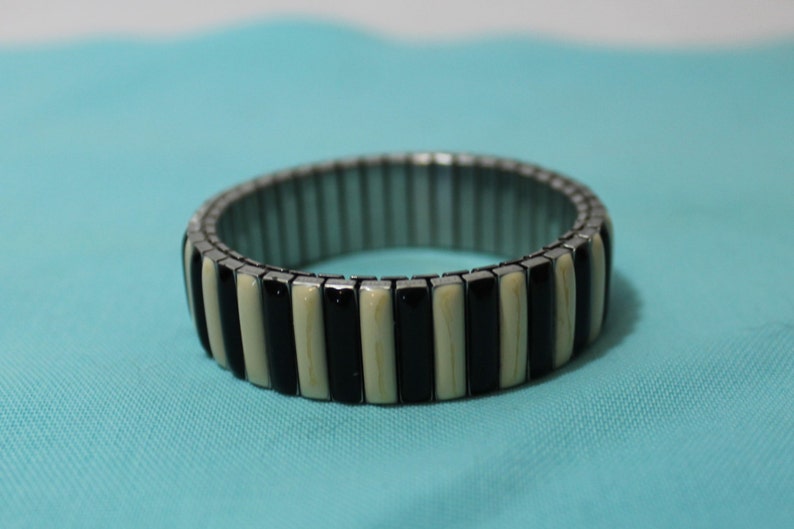 Vintage Stretch Piano Keys Bracelet - Etsy
