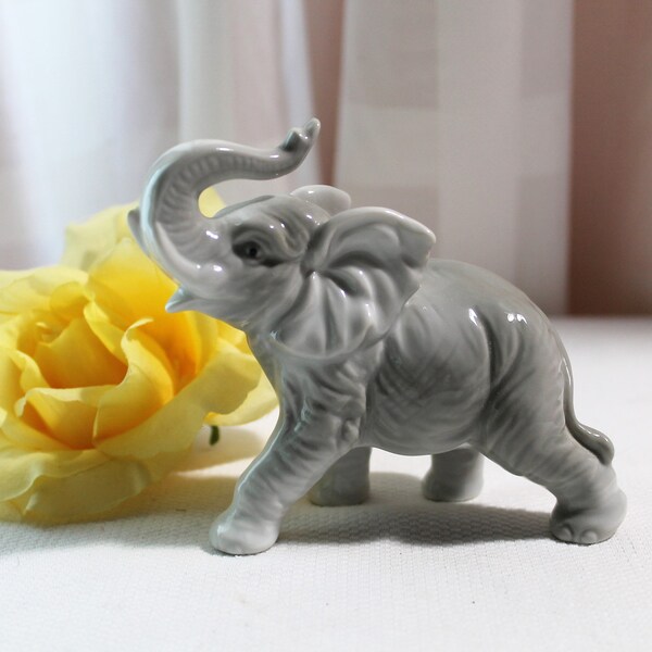 Porcelain Elephant - Etsy