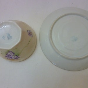 SALE Vintage Porcelain Cup & Saucer, Peerless Germany, Violets - Etsy