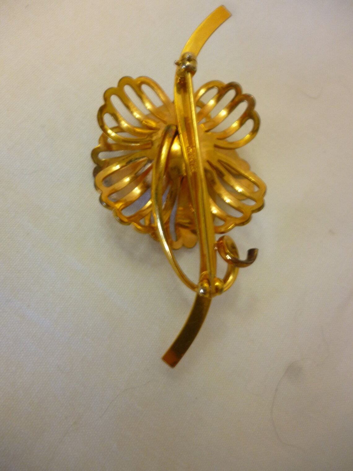 Vintage FORSTNER Flower Brooch 12K GF - Etsy