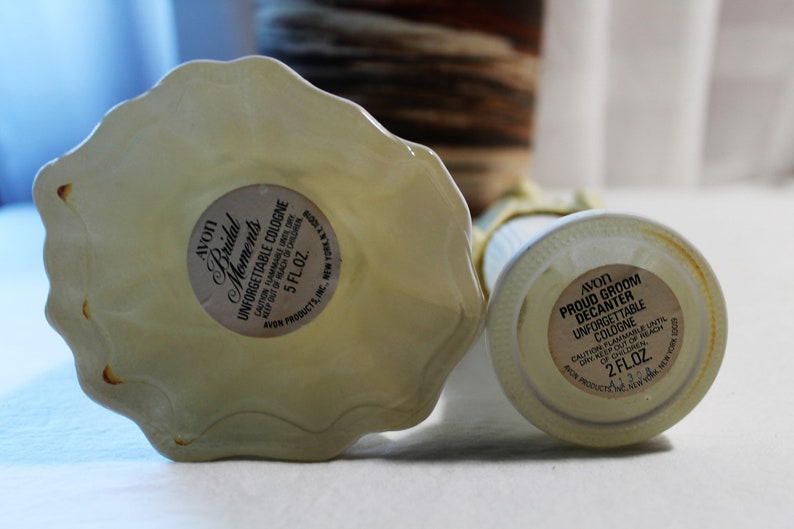 Vintage AVON "bridal Moments" (1976) and "proud Groom" (1978) Cologne ...