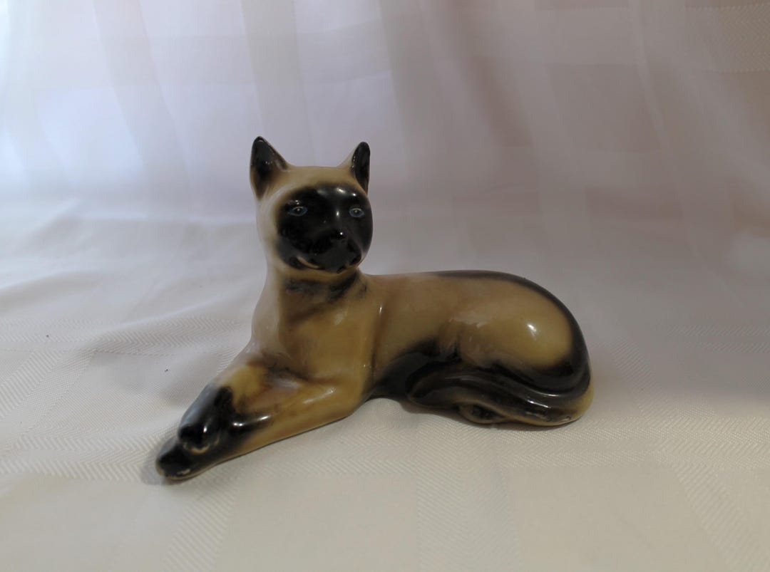Vintage Siamese Cat Figurine, Brazil - Etsy