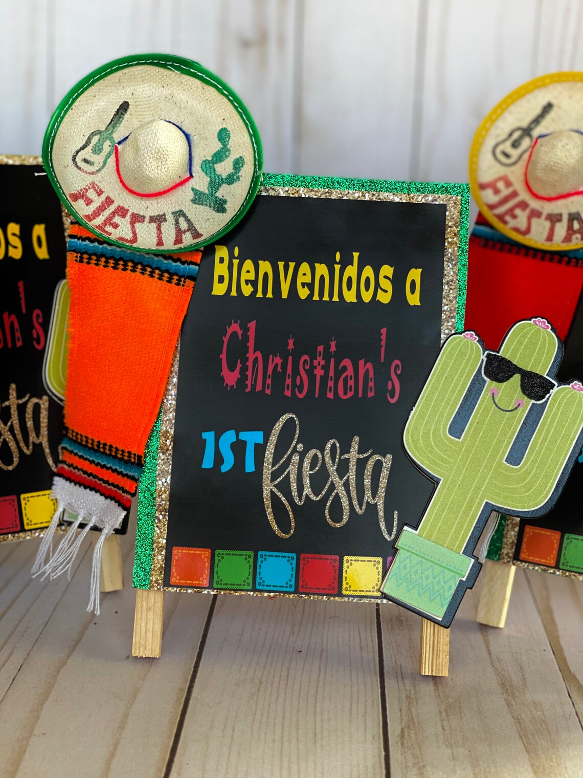 3 Fiesta Party Decorations Birthday Signs Taco About a Baby | Etsy