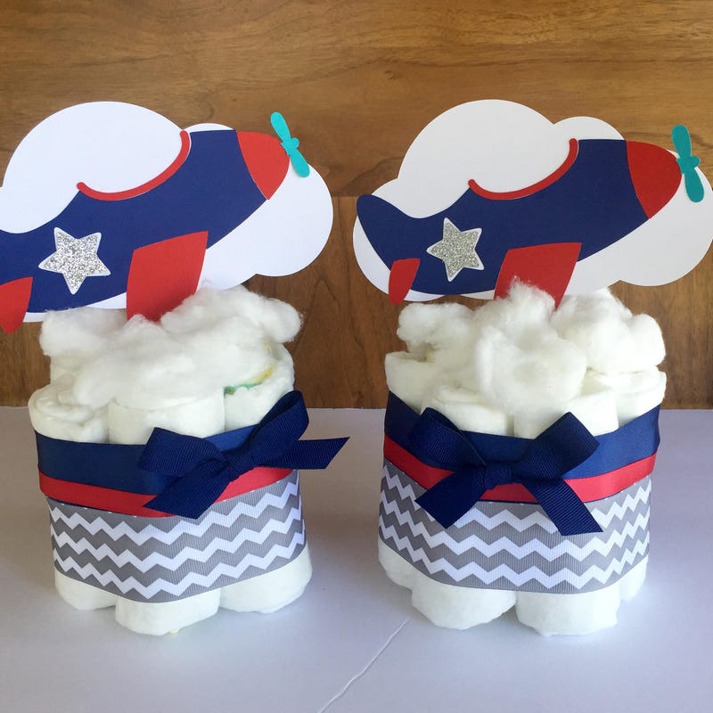 Airplane Diaper Cake - Etsy