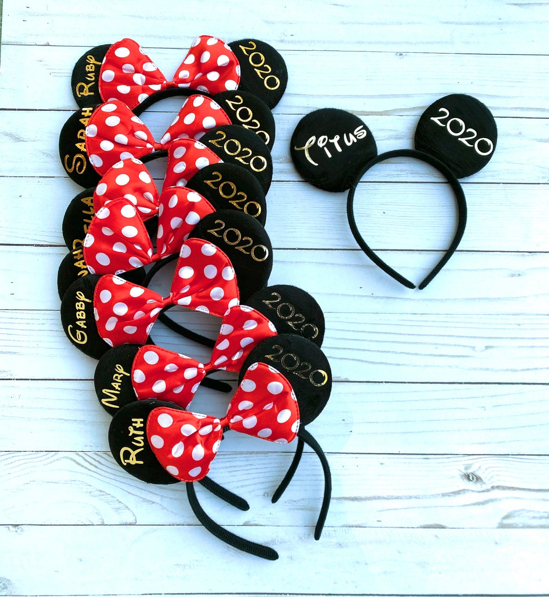 Personalized Mickey Mouse Ears, Minnie Mouse Ears Party Decor, Party ...