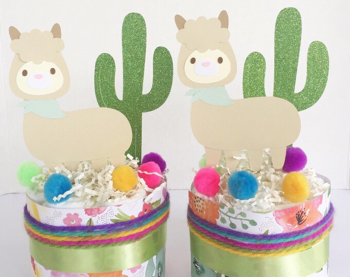 Llama Cactus Baby Shower Decorations Llama Cactus - Etsy