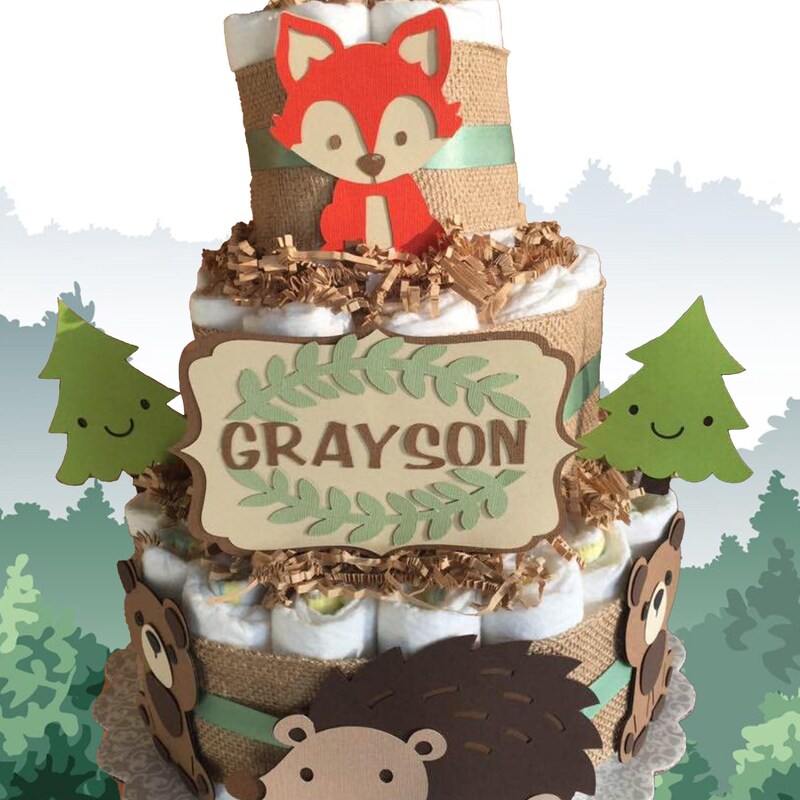 Fox Diaper Cake - Etsy