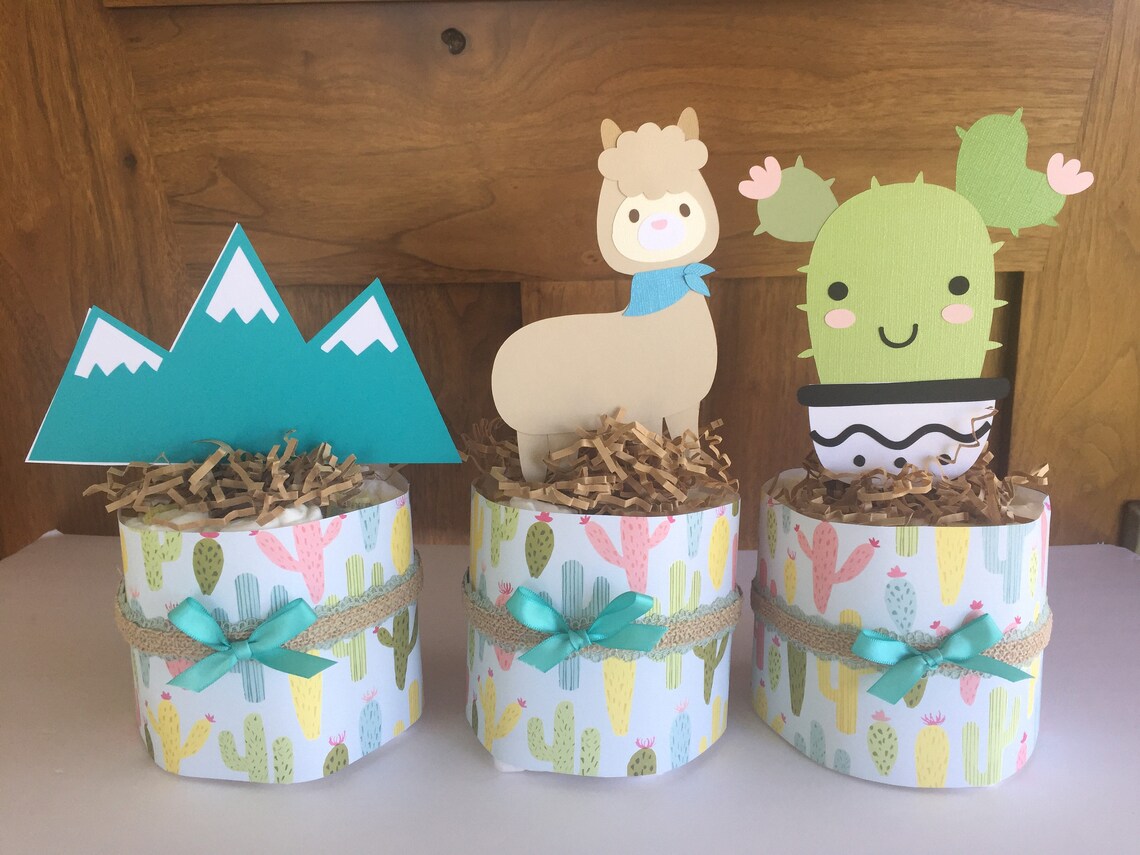 Cactus Baby Shower Decorations, Cactus Baby Shower Theme, Diaper Cakes ...