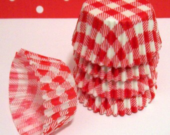 Mini Red Baking Cups Candy Liners Choose Set of 50 or 100 | Etsy