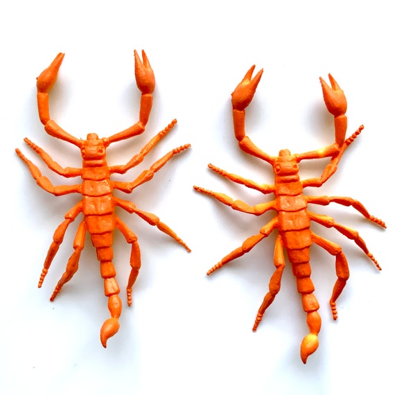 Two Scorpion Miniatures 3 Long Plastic - Etsy