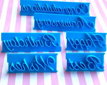 Fondant Embosser Letters - Etsy