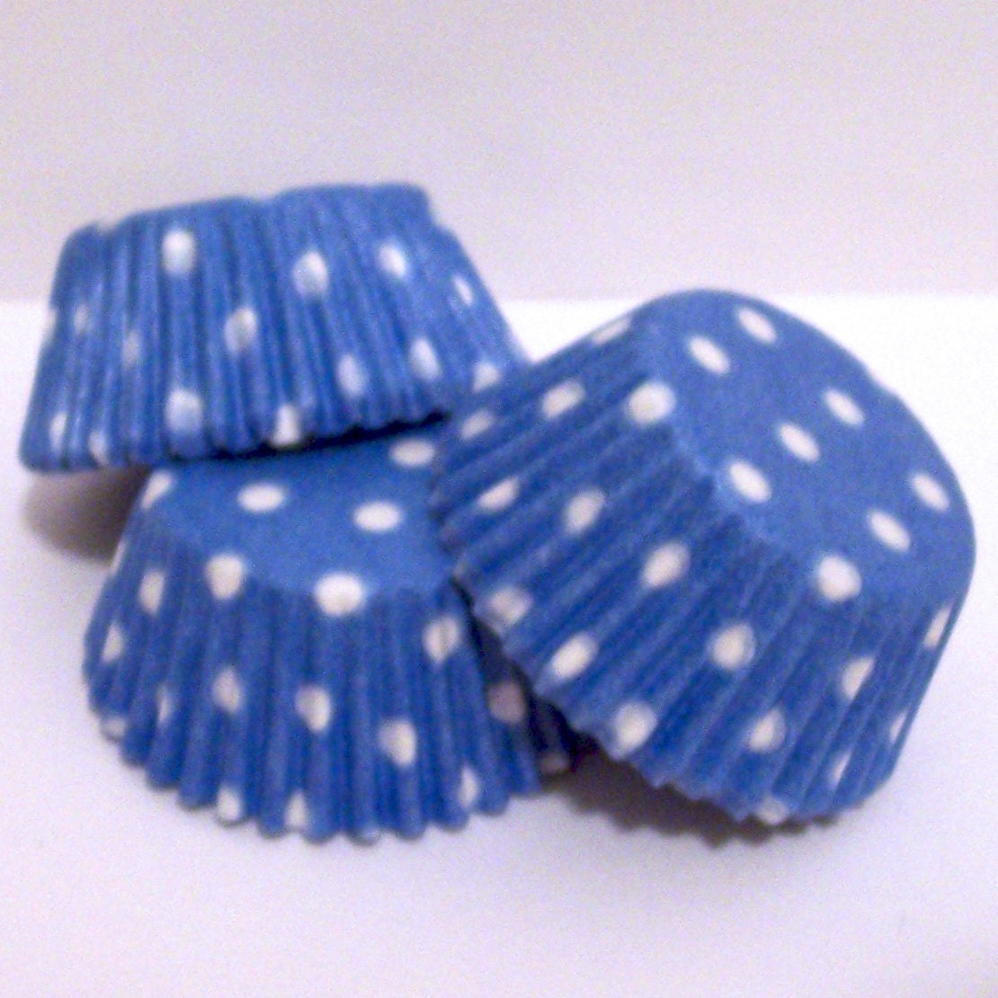 Mini Light Blue Polka Dot Baking Cups Candy Liners Choose | Etsy