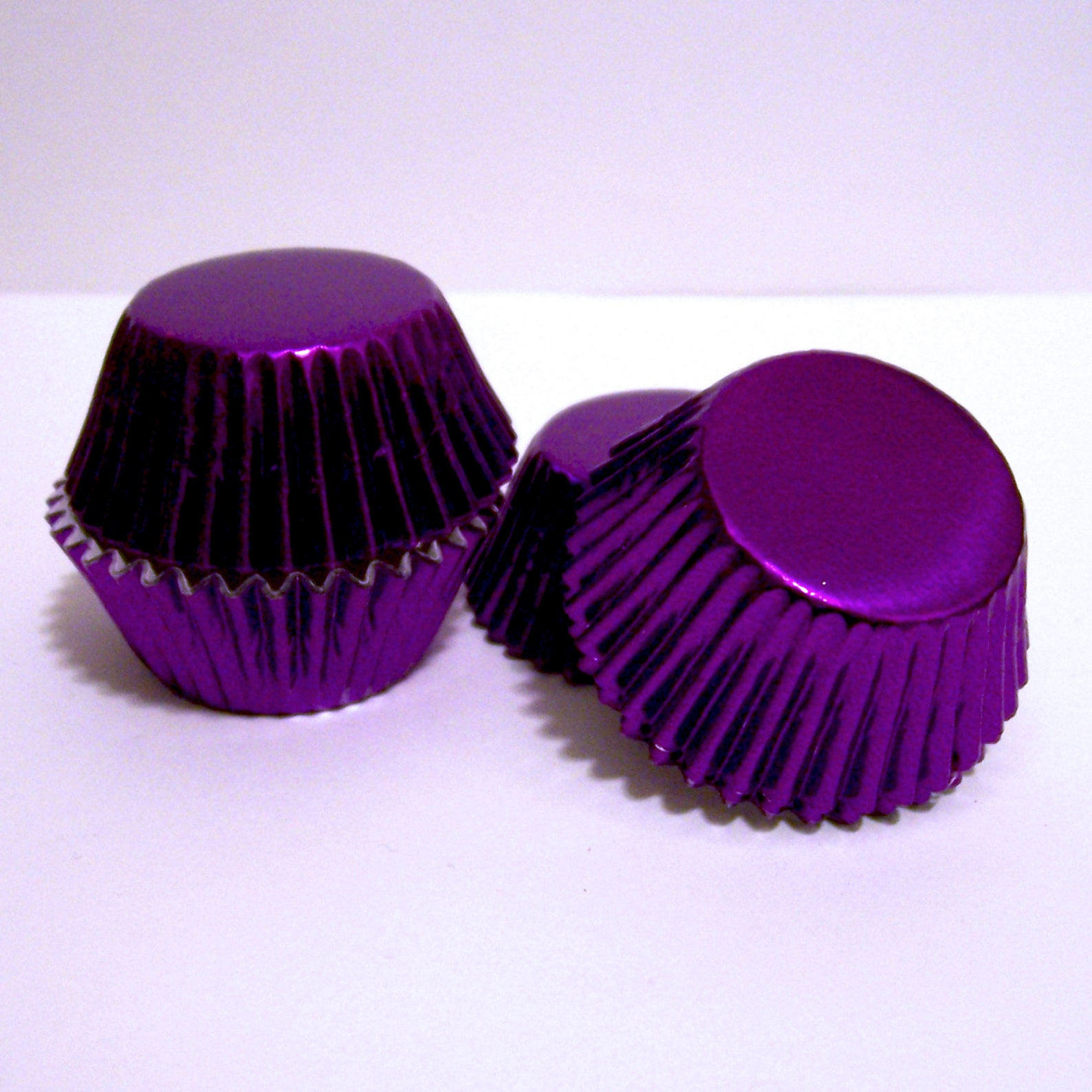 MINI Purple Foil Baking Cups Candy Liners Choose Set of 50 - Etsy