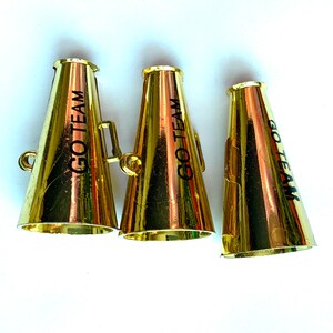 3 Go Cheer Megaphone Charms Miniatures 1 3/4” - Etsy