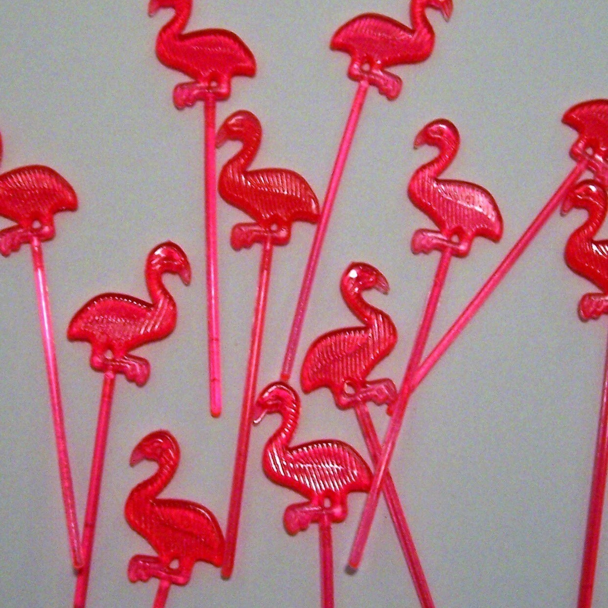 12 Flamingo Picks Cupcake/food Picks - Etsy