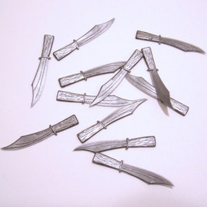 25 Mini Gray Plastic Pirate Swords Charms - Etsy