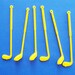 6 Mini Golf Clubs Gumball Charms Choose Yellow or Whiteyellow - Etsy