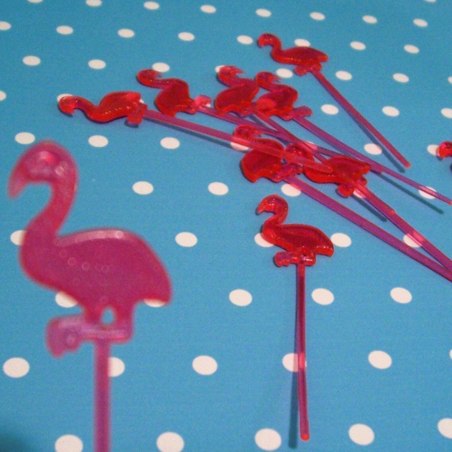 12 Flamingo Picks Cupcake/food Picks - Etsy