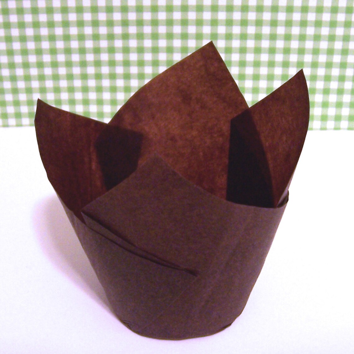 24 Brown Tulip Cupcake Liners 3.5 tall by 2.25 wide bottom | Etsy