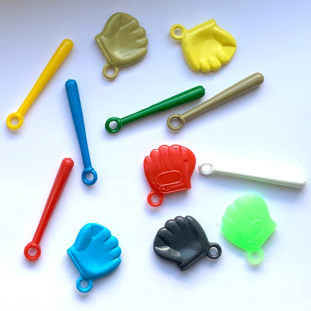 Baseball Glove & Bat Gumball Charms Miniatures - Set of 12 - Etsy