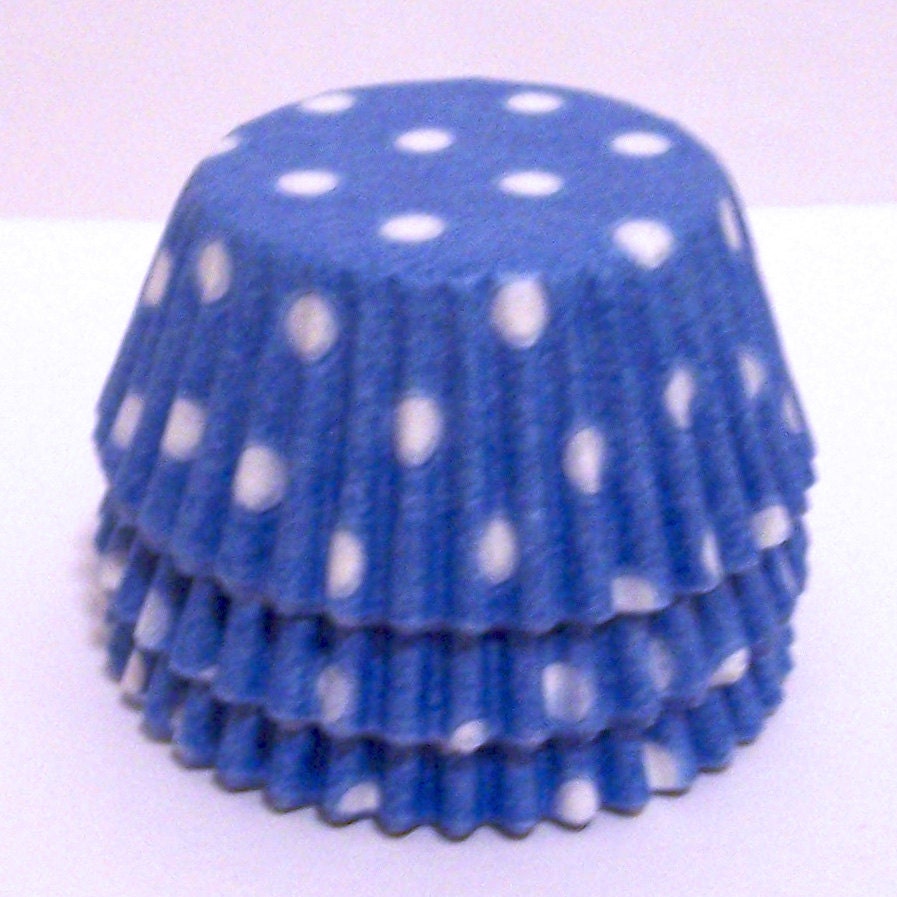 Mini Light Blue Polka Dot Baking Cups Candy Liners Choose | Etsy