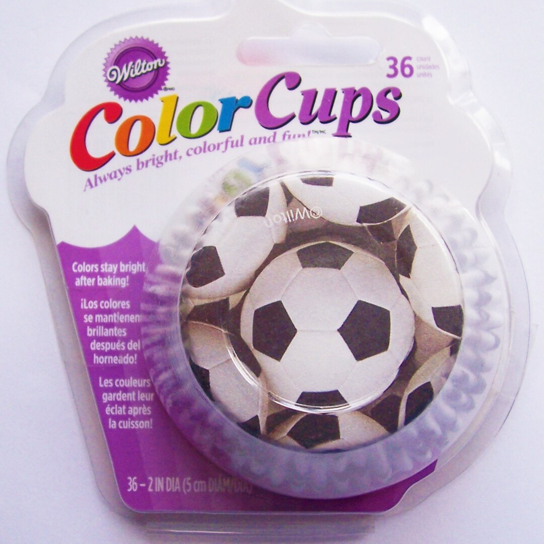 Wilton Soccer Colorcups 36 Standard Size Baking Cups Foil Insides - Etsy