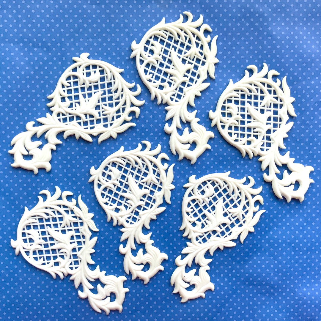 6 Wilton Filigree Swirls Toppers 4 High for Cake Craft - Etsy