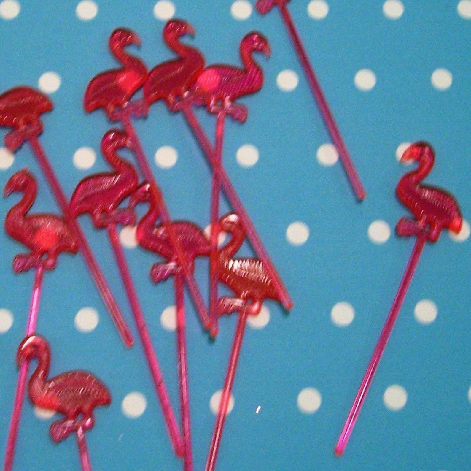 12 Flamingo Picks Cupcake/food Picks - Etsy
