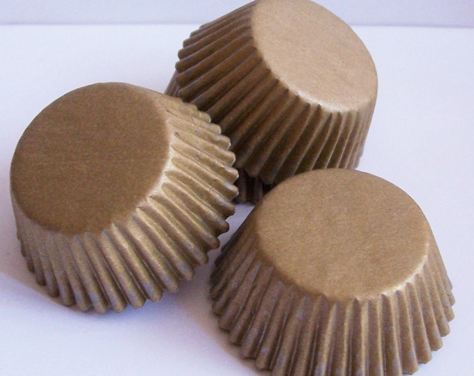 Mini Gold Paper Baking Cups Choose Set of 50 or 100 - Etsy