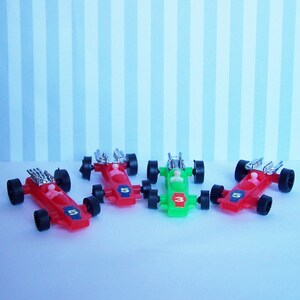 4 Small Plastic Toy Race Cars Vintage 2 3/4 Long - Etsy