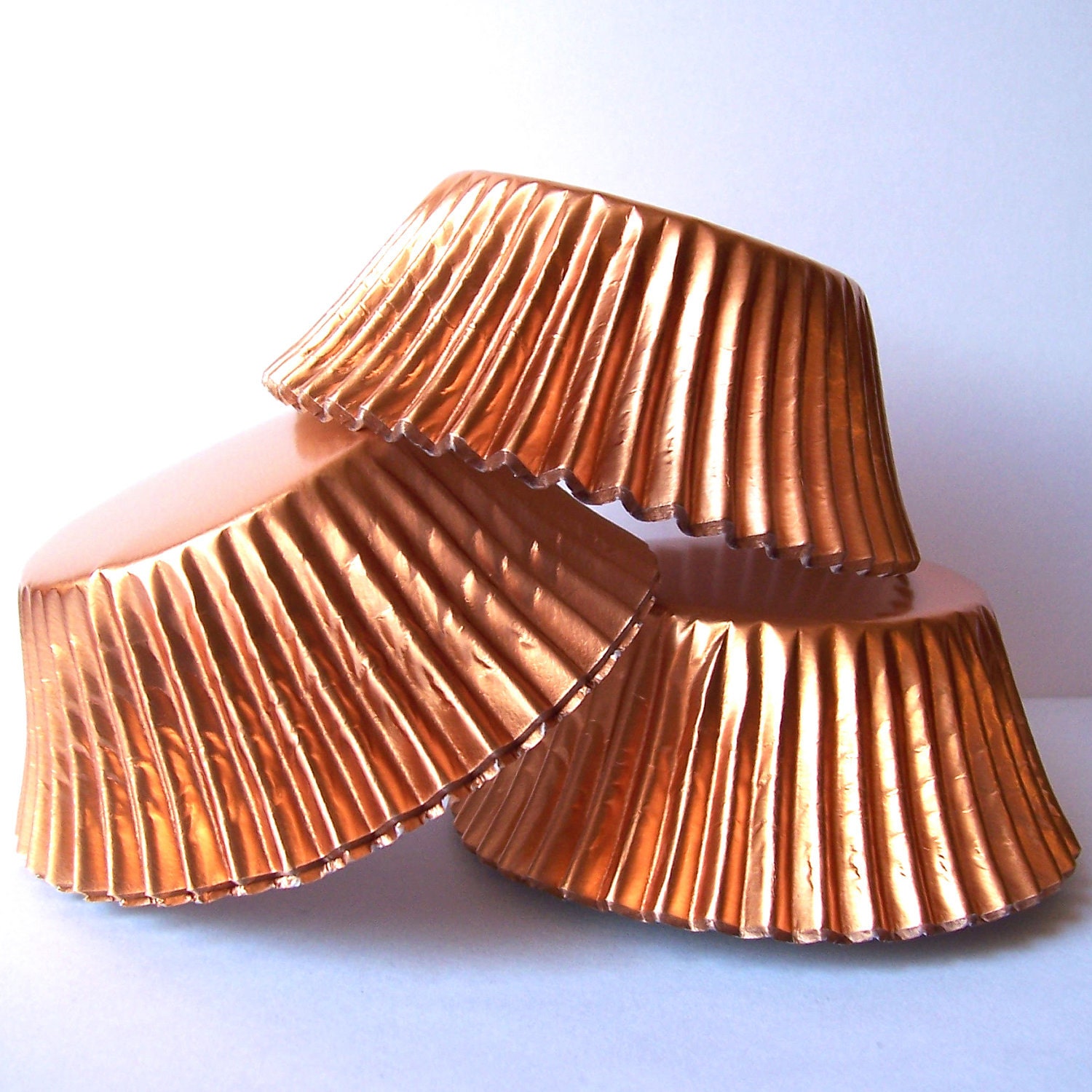 Copper Foil Cupcake Liners Standard Size Choose Set Of 50 Or Etsy