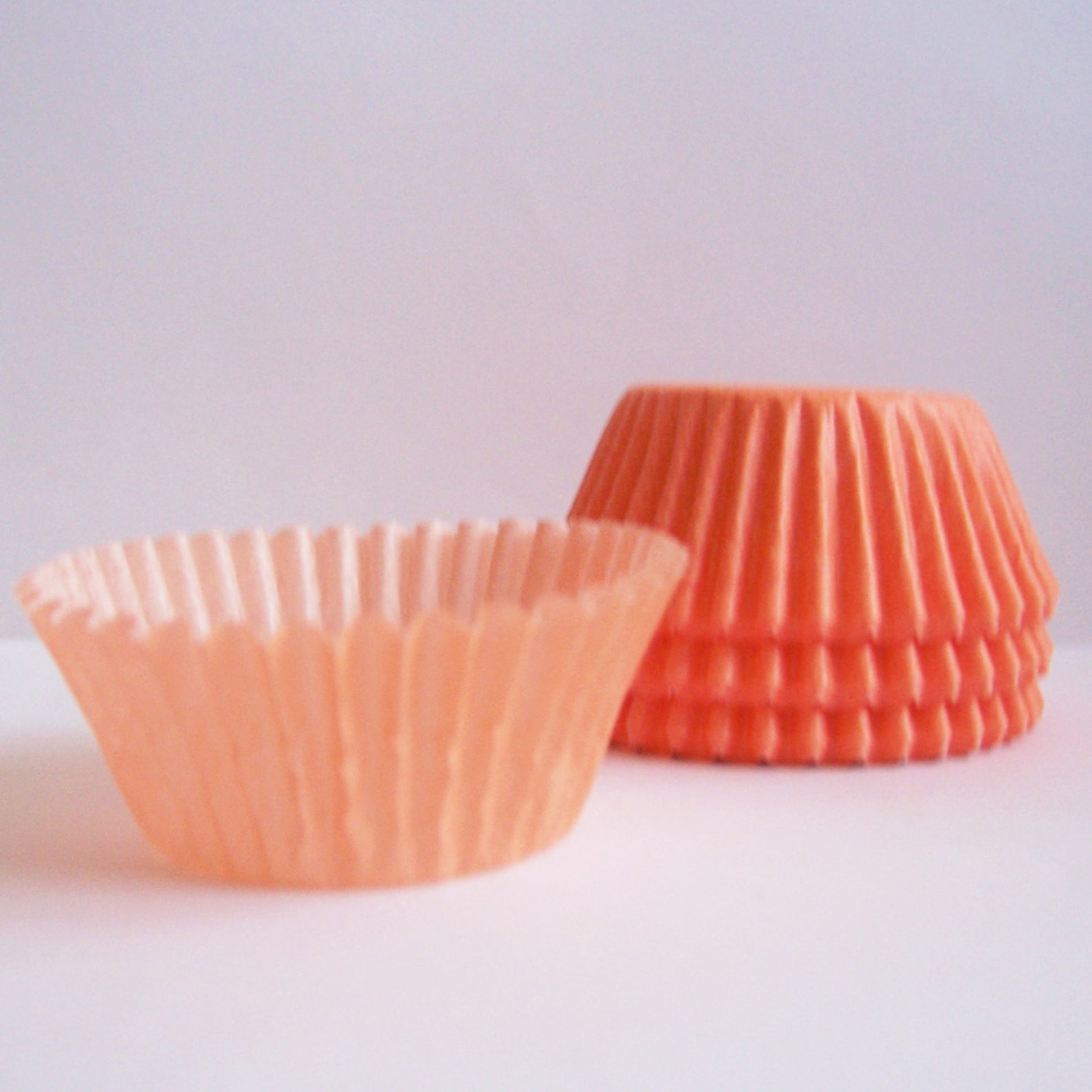 Mini Peach Baking Cups- Choose Set of 50 or 100 - Etsy
