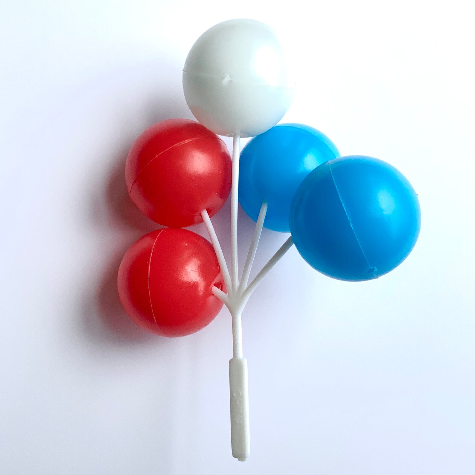 Red White and Blue Balloon Cluster Cake Pick Approximately 4 High - Etsy