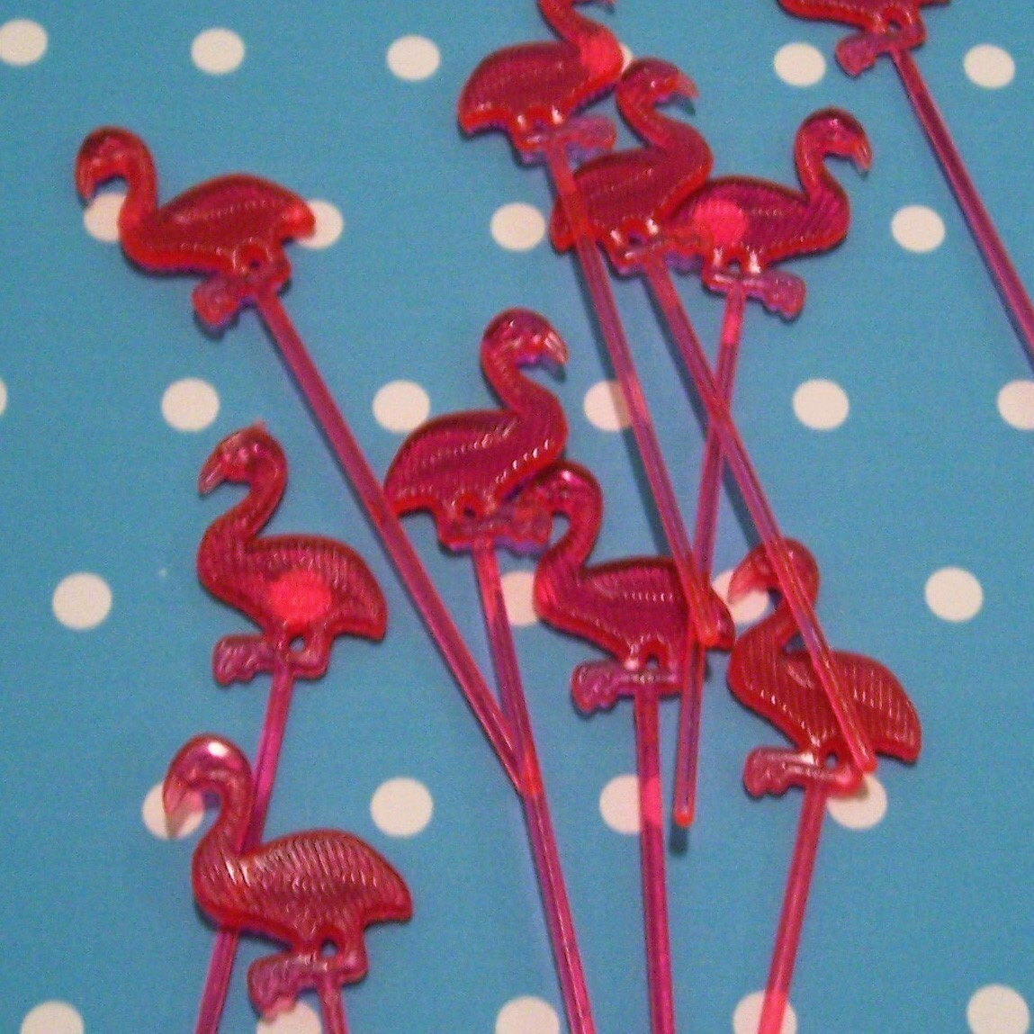12 Flamingo Picks Cupcake/food Picks - Etsy