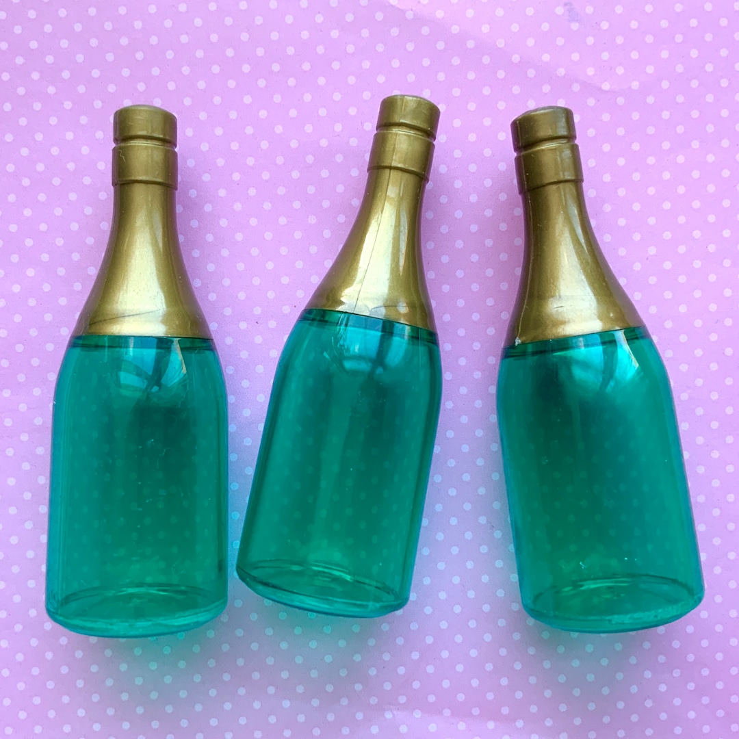 3 Champagne Bottle Cake Toppers Decorations - Etsy
