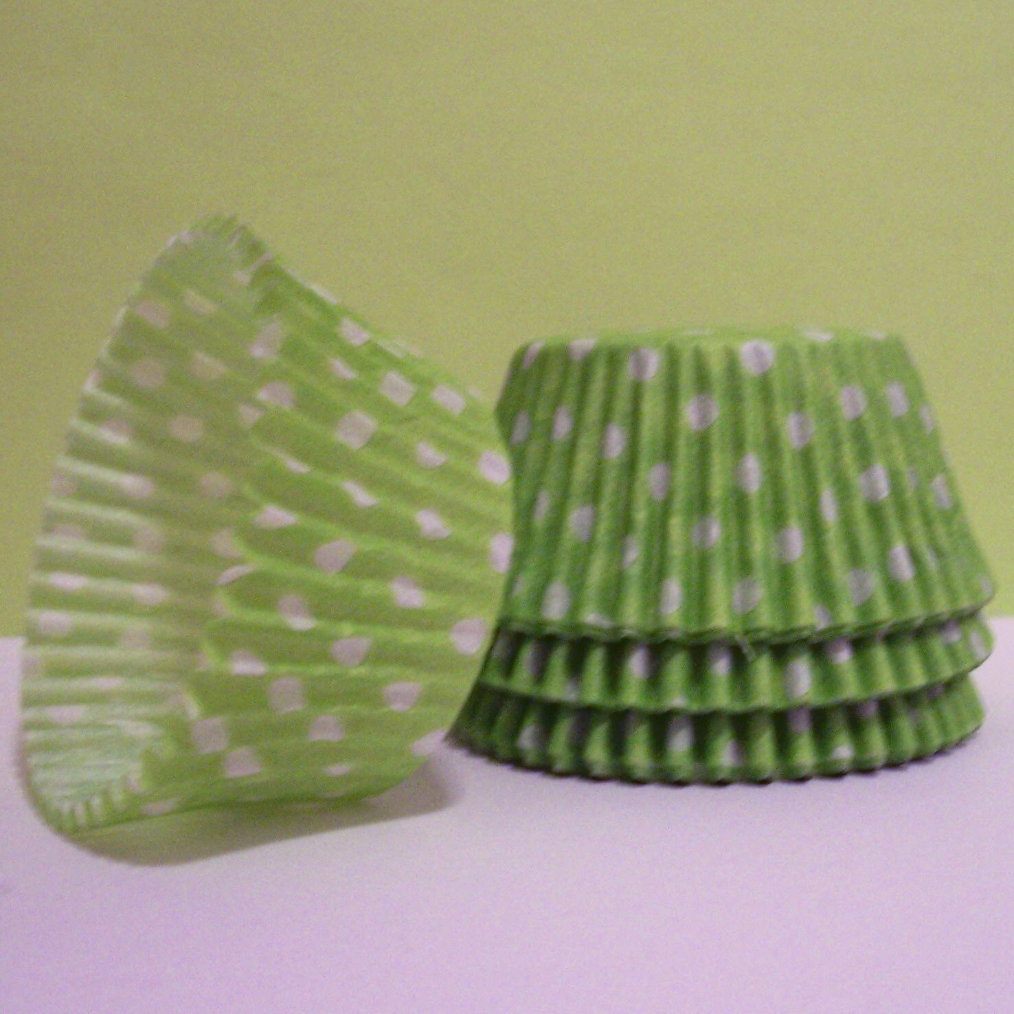 Lime Green Polka Dot Cupcake Liners Choose Set of 50 or 100 - Etsy