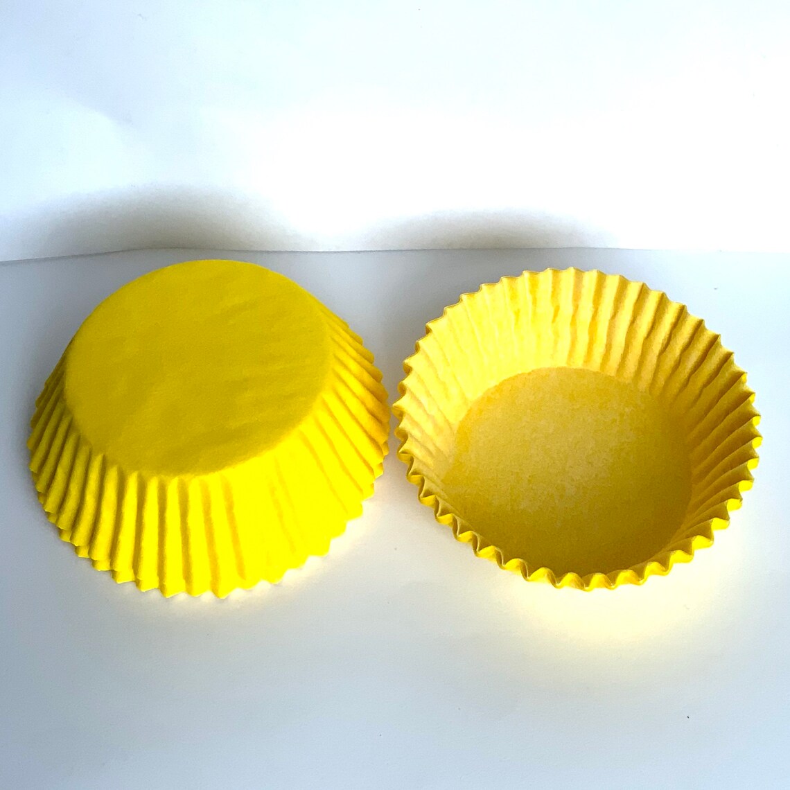Yellow Cupcake Liners Standard Bottom With Short Wall Choose | Etsy