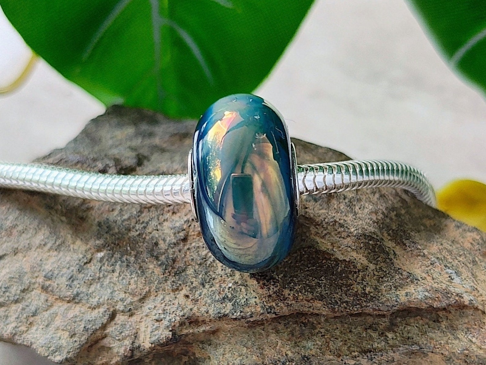 The Rhythm of Day... Artisan Lampwork Glass Charm Bead Horizons Series ...