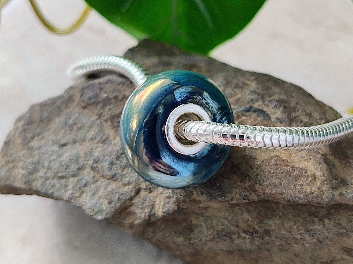 The Rhythm of Day... Artisan Lampwork Glass Charm Bead Horizons Series ...