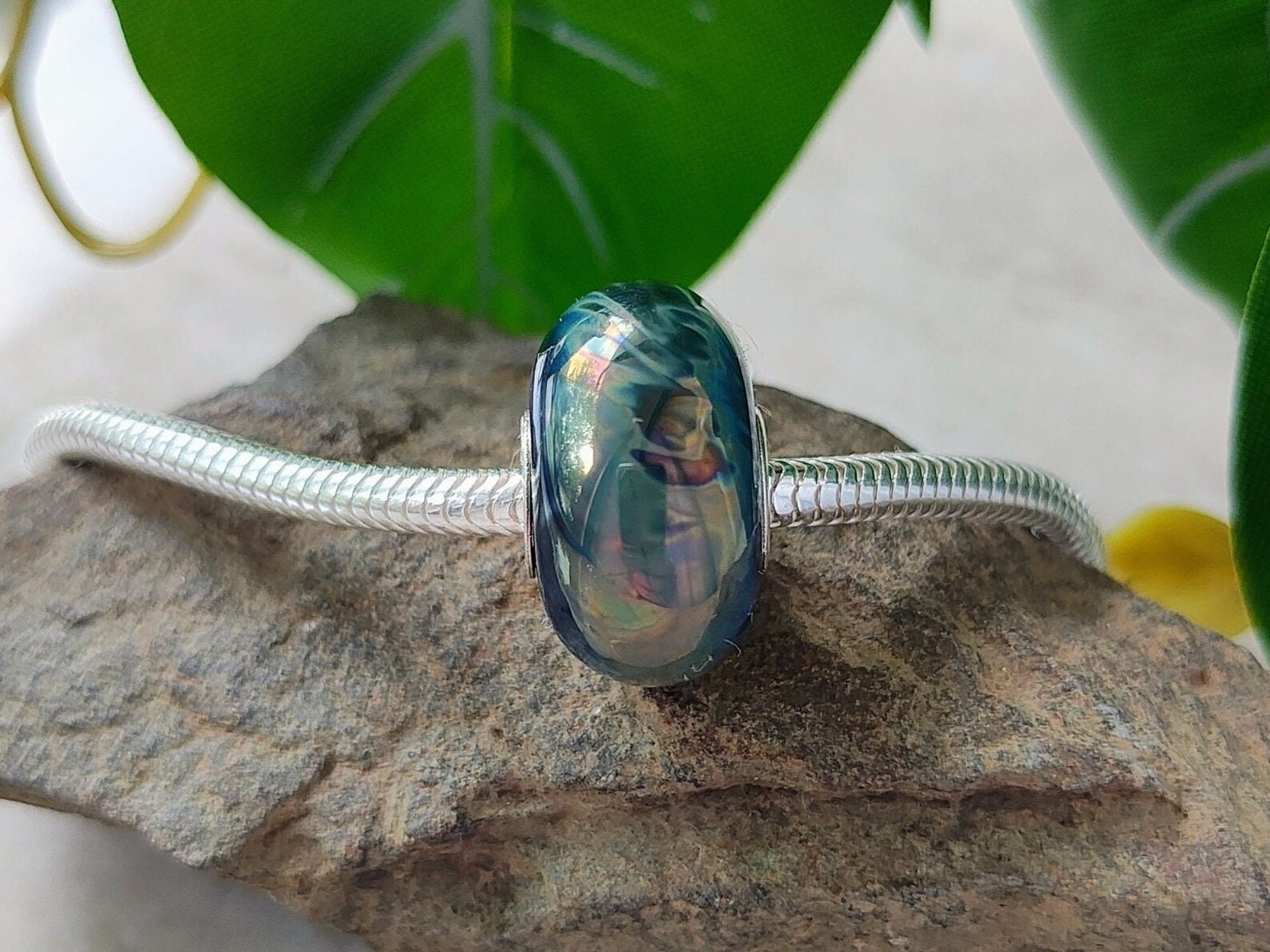 The Rhythm of Day... Artisan Lampwork Glass Charm Bead Horizons Series ...
