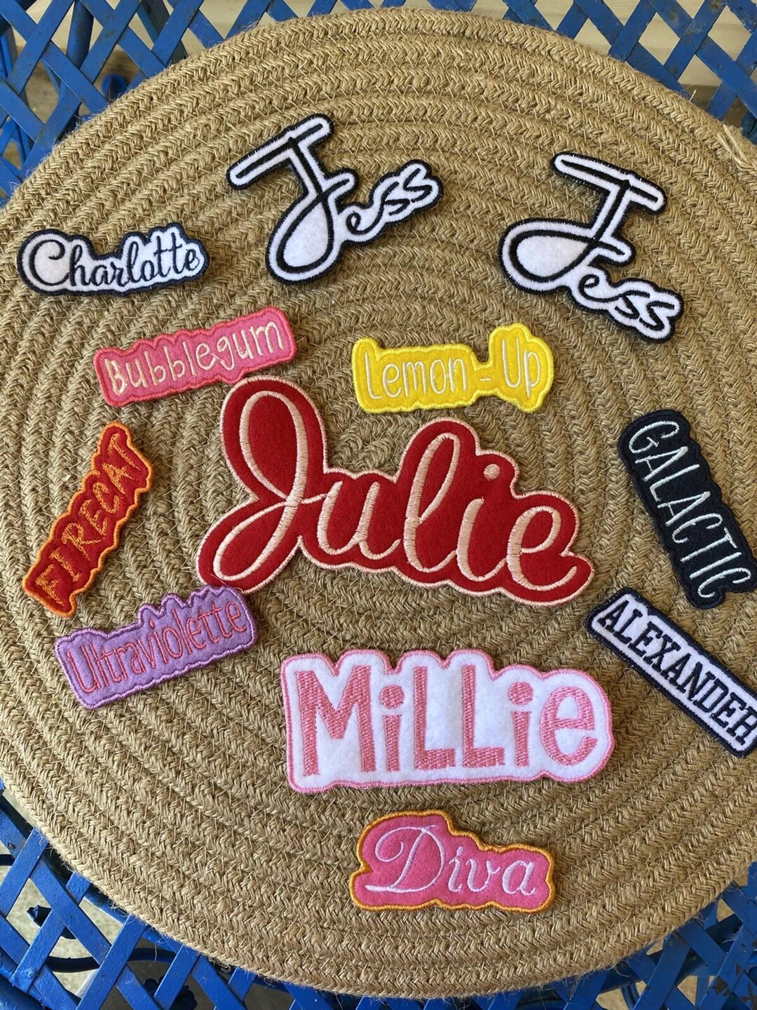 Custom Name Embroidered Patches Die Cut Custom Name Patches Iron on ...