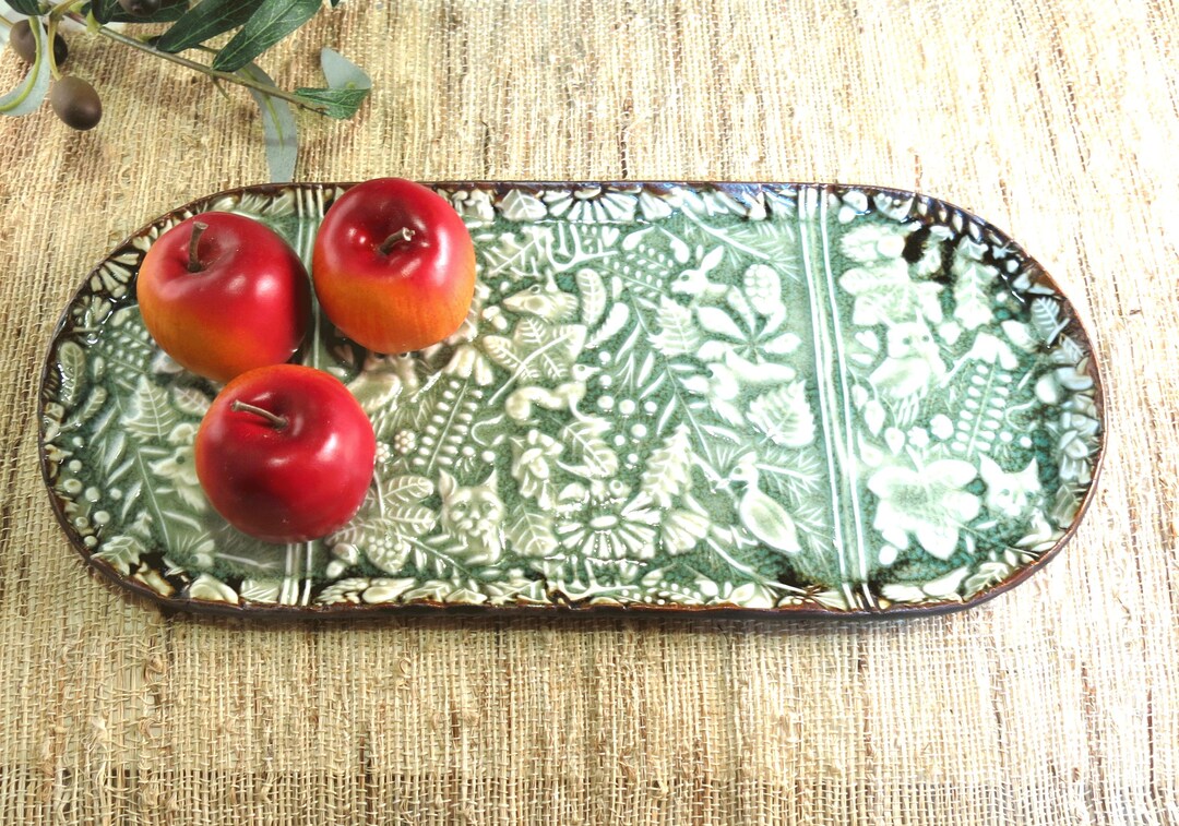 Woodland Animals Porcelain Serving Tray, Bath Tray, Vanity Tray ...