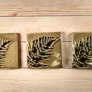 Kitchen Backsplash, Ceramic Tile, Green Accent Wall Tile, Handmade Set ...