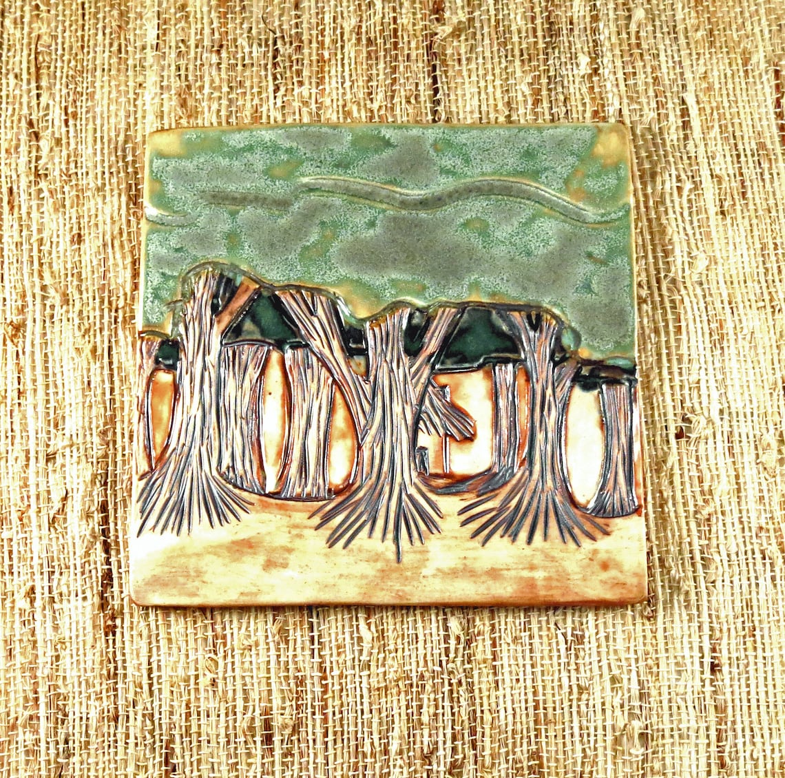 Decorative Ceramic Tile Mission Style Handmade Pottery - Etsy