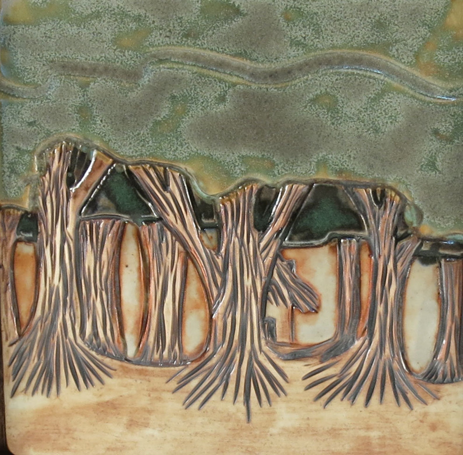 Decorative Ceramic Tile Mission Style Handmade Pottery - Etsy