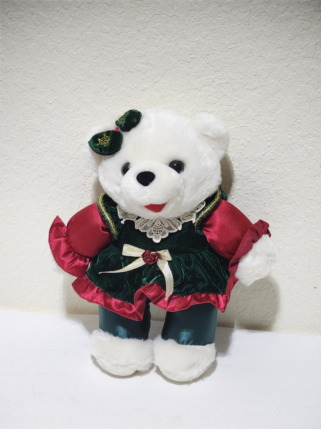 Vintage 1998 Snowflake Teddy Plush Bear by Dan Dee - Etsy